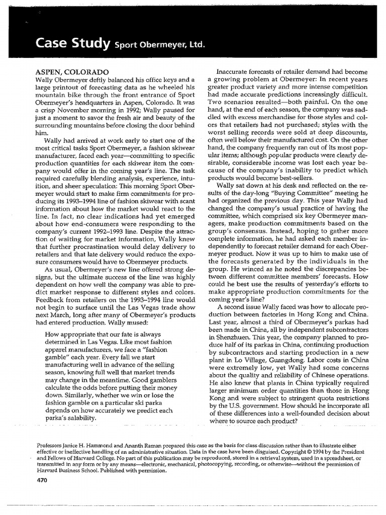 OM-Final-Report-Case 02 PDF | PDF