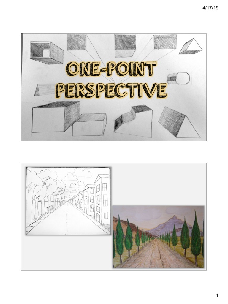 One-Point Perspective Drawing Guide | PDF