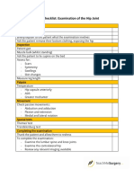 OSCE Knee Examination Checklist | PDF | Knee | Joints