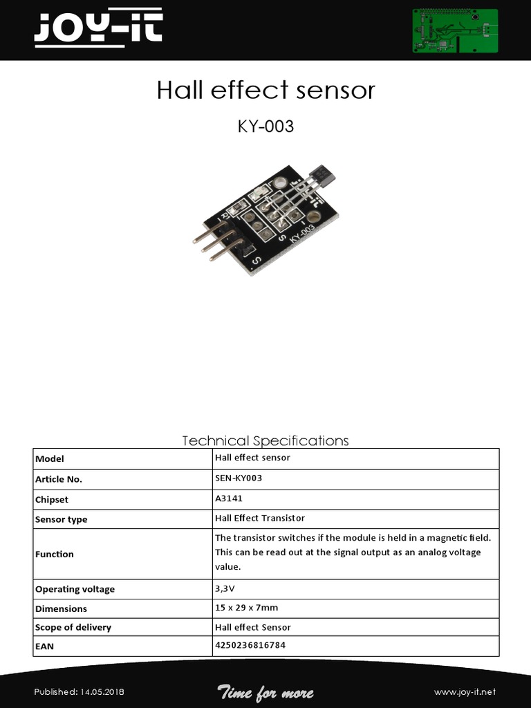 Hall Effect Sensor Technical Specifications: A Comprehensive Breakdown ...