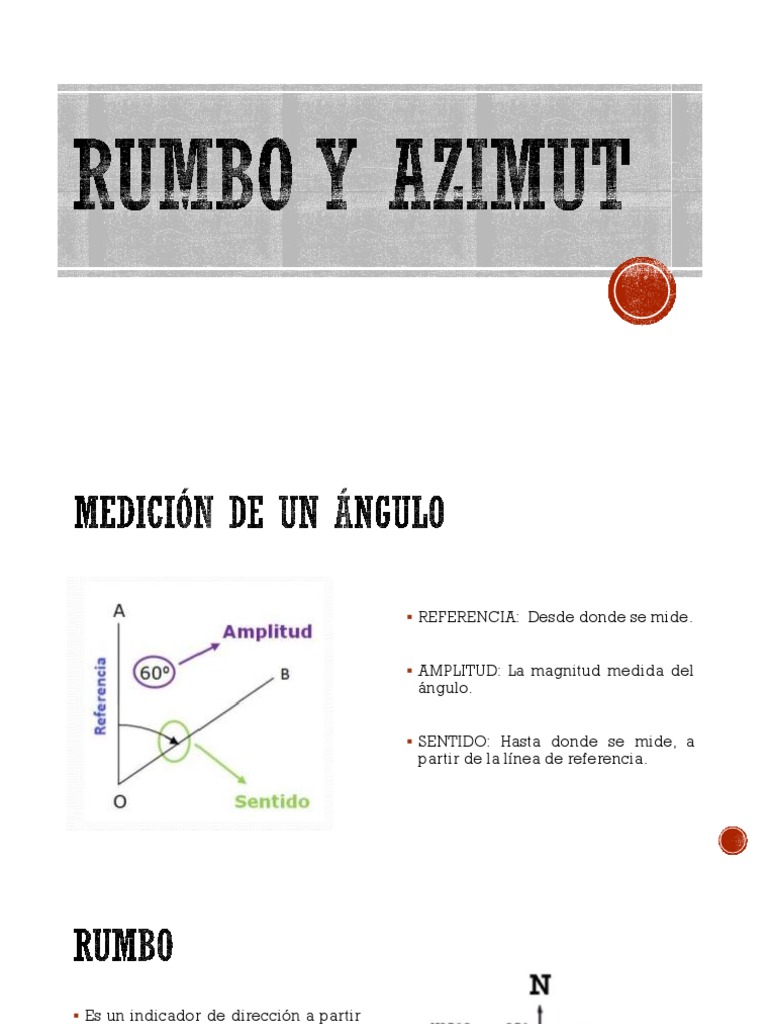 Rumbo y Azimut | PDF | Azimut | Navegación