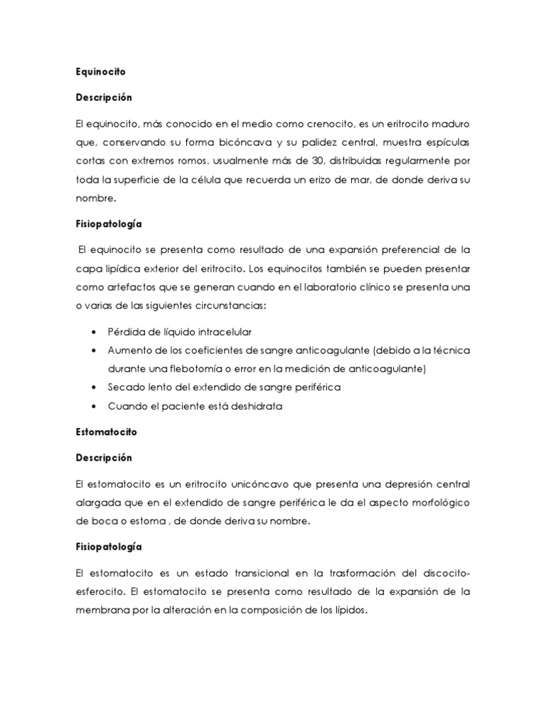 Resumen Fisiopatologias | PDF | Glóbulo rojo | Sangre