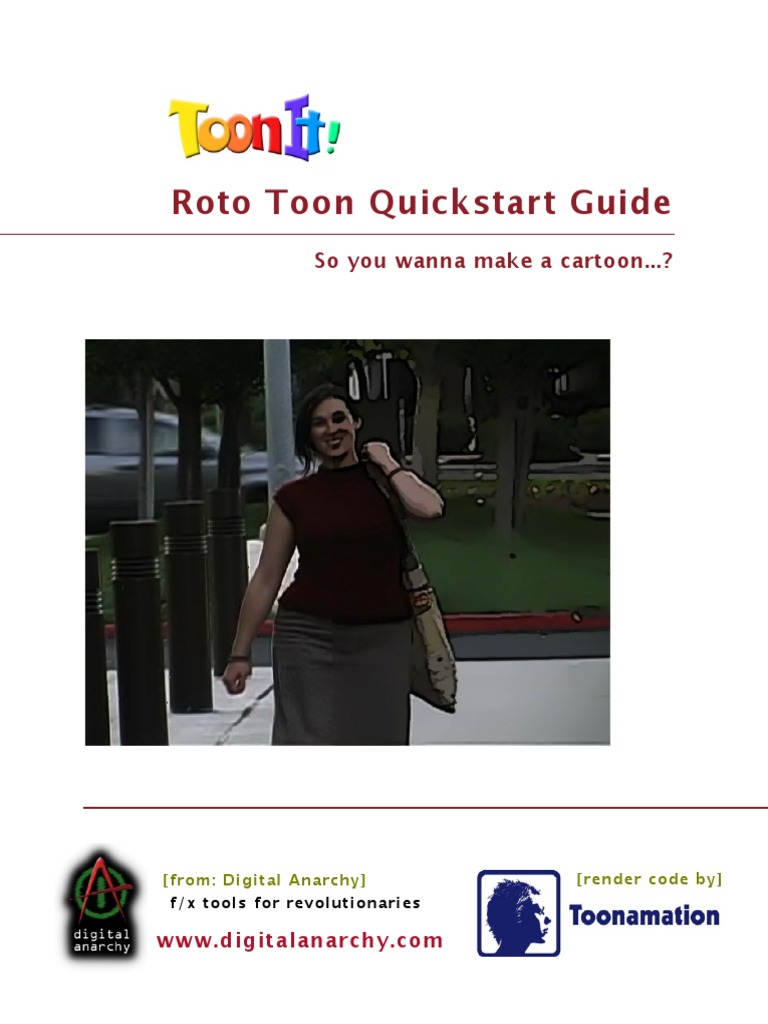 Roto Toon Quickstart Guide: So You Wanna Make A Cartoon... ? | PDF ...
