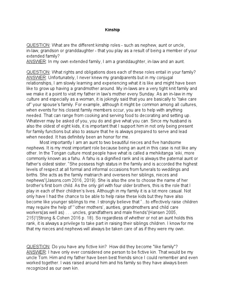 Essay 1 Fhs | PDF | Sibling | Family