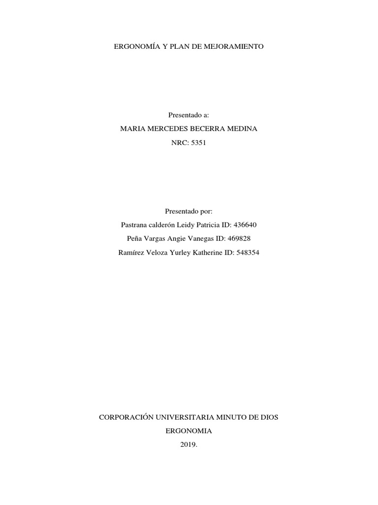 Actividad 7 Ergonomia | PDF | Factores humanos y ergonomía | Logística