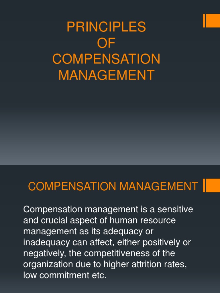 Principles OF Compensation Management | PDF | Employment | Discrimination