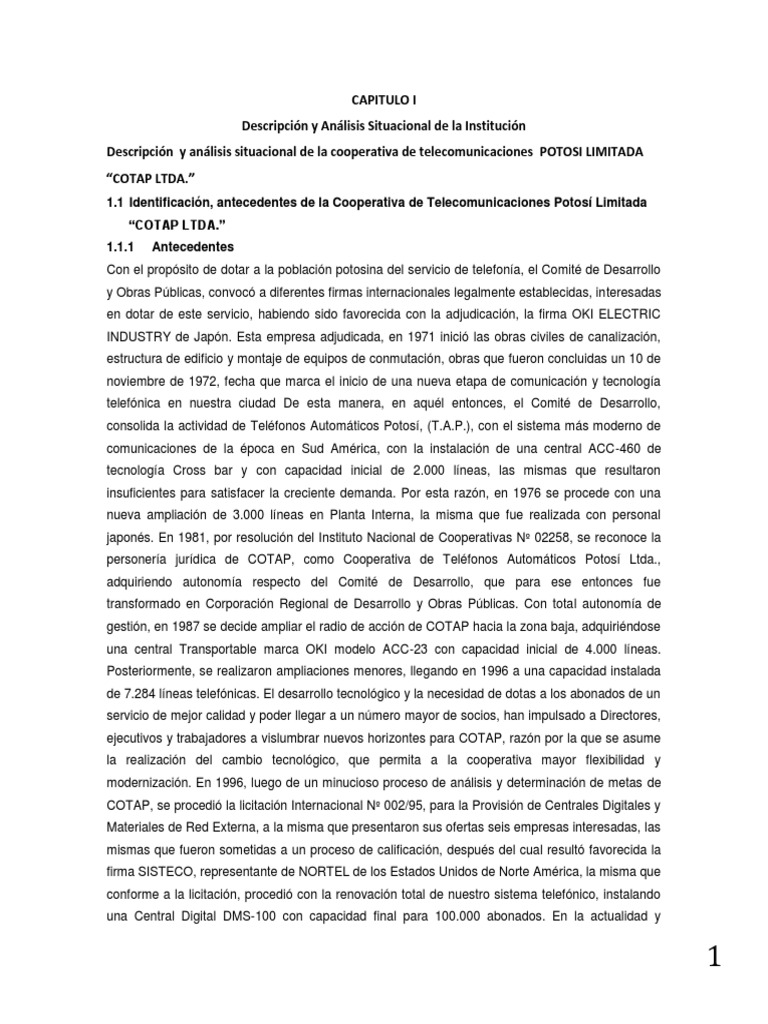 Capitulo 1 Cotap 2018 | PDF | Cooperativa | Presupuesto