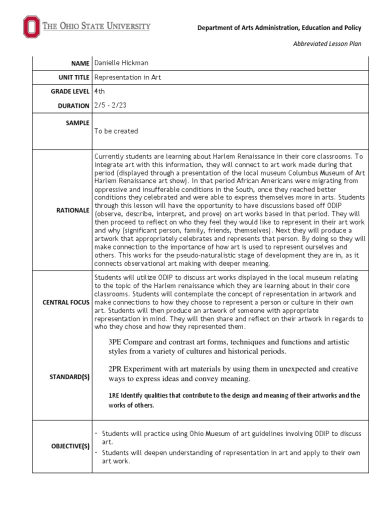 Department of Arts Administration, Education and Policy: Abbreviated ...