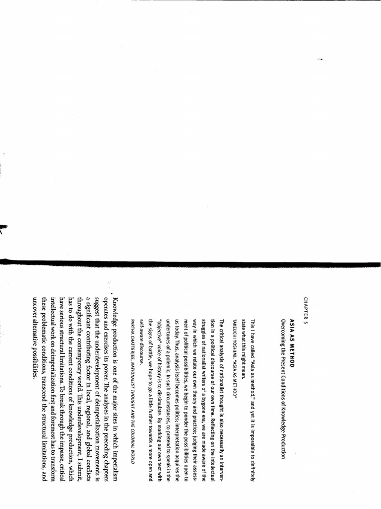 Chen Kuan Hsing Asia As Method PDF | PDF