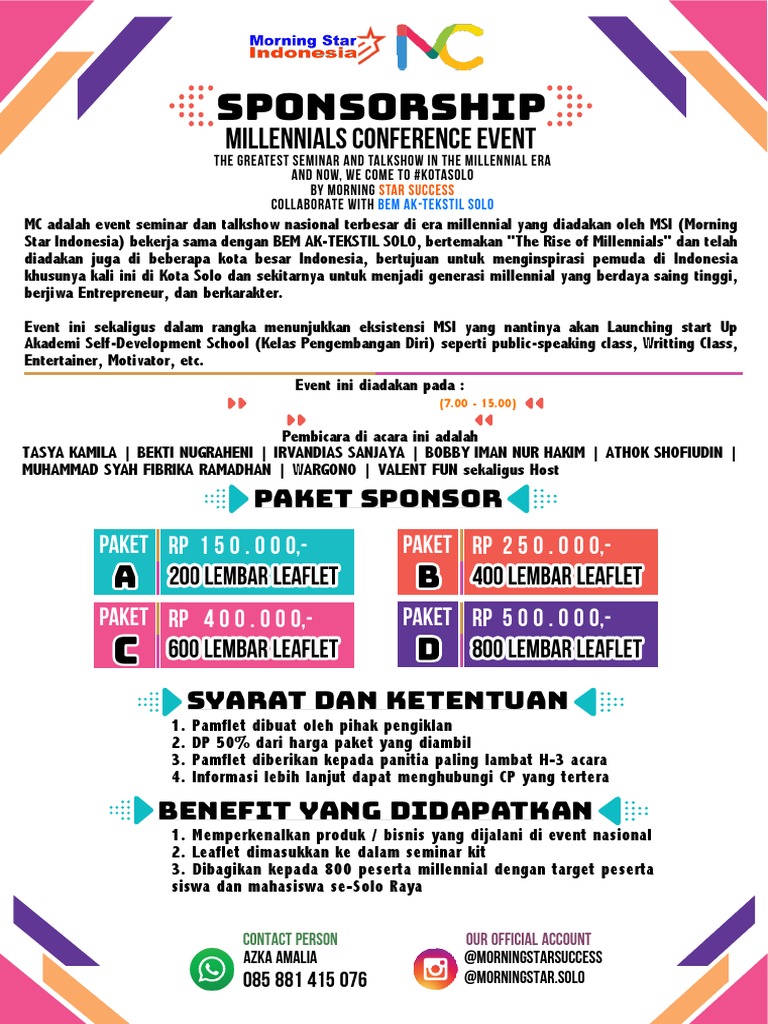 Pamflet Sponsorship UMKM New | PDF