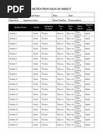 Detention Reflection Sheet | PDF