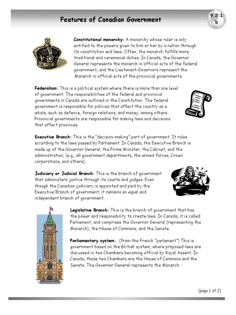 9 2 1b PDF | PDF | Separation Of Powers | Canada