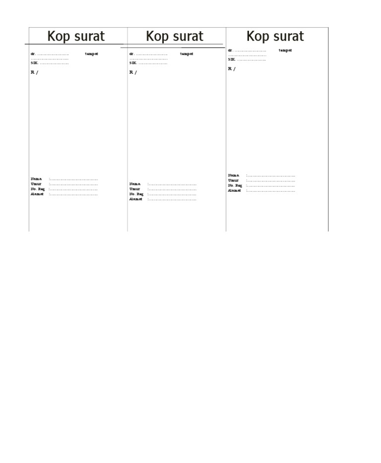 Form Resep Puskesmas Pdf