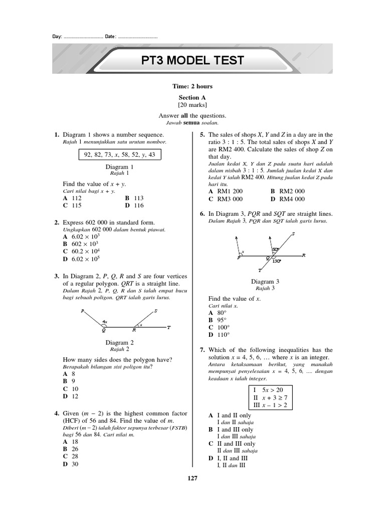 Kertas Model Pt3 Format 2019 Modul Aktiviti Pintar Bestari Matematik