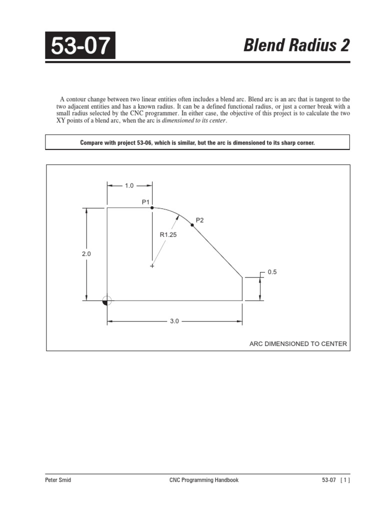 Blend Radius Calculation for CNC Lathes | PDF | Technology & Engineering