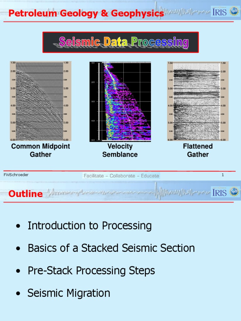 Seismic Data Proc - Pardhu | PDF | Reflection Seismology | Applied And Interdisciplinary Physics
