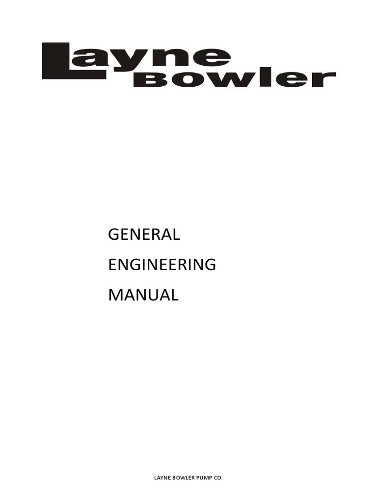 Layne Bowler Vertical Turbine Pumps Guide | PDF | Turbine | Pump