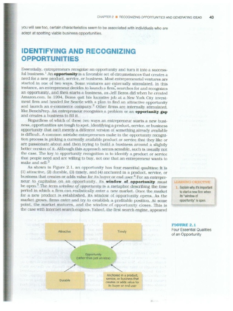 Barringer Ireland Identifying and Recognizing Opportunities