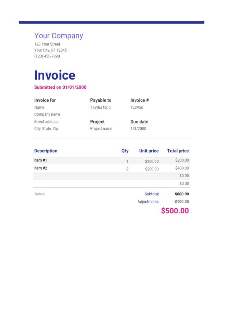 Invoice PDF | PDF