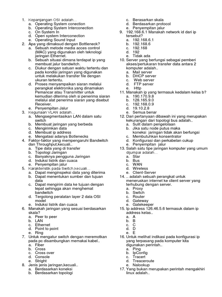 Soal Aij Kelas 11 | PDF
