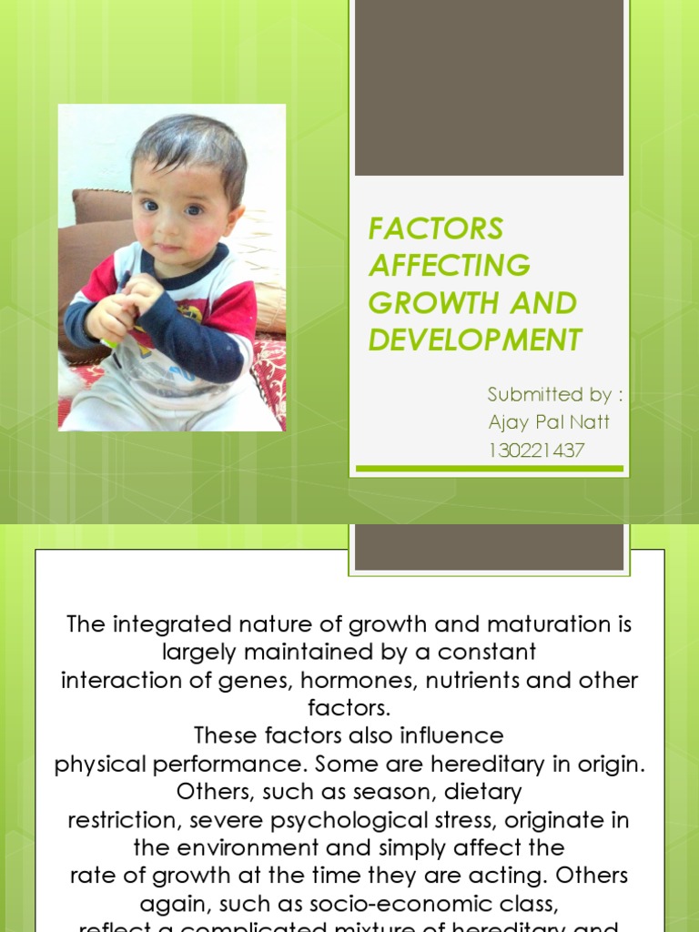Factors Affecting Growth and Development | Download Free PDF | Hormone ...