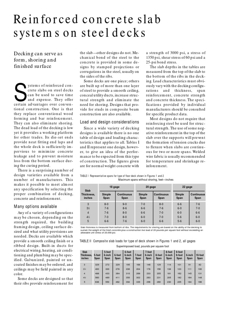 Concrete Construction Article PDF - Reinforced Concrete Slab Systems On ...