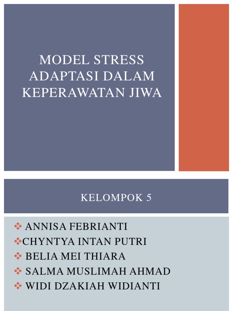 Model Stress Adaptasi Dalamkeperawatan Jiwa | PDF