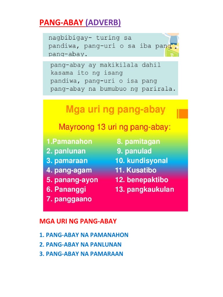 Pang Abay | PDF