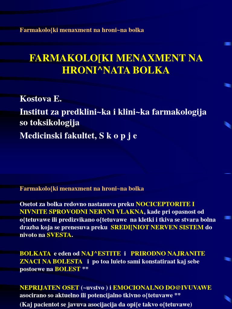 Hronicna Bolka | PDF