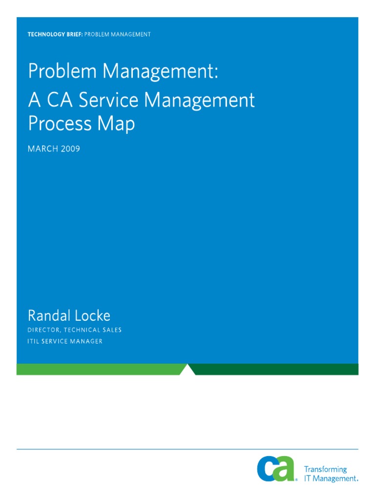 A CA Service Management Process Map PDF | PDF | It Service Management ...