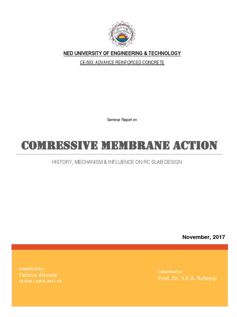 Compressive Membrane Action | PDF | Strength Of Materials | Deformation ...