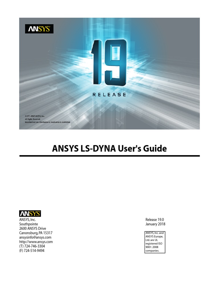 ANSYS LS-DYNA Users Guide PDF | PDF | Elasticity (Physics) | Trademark