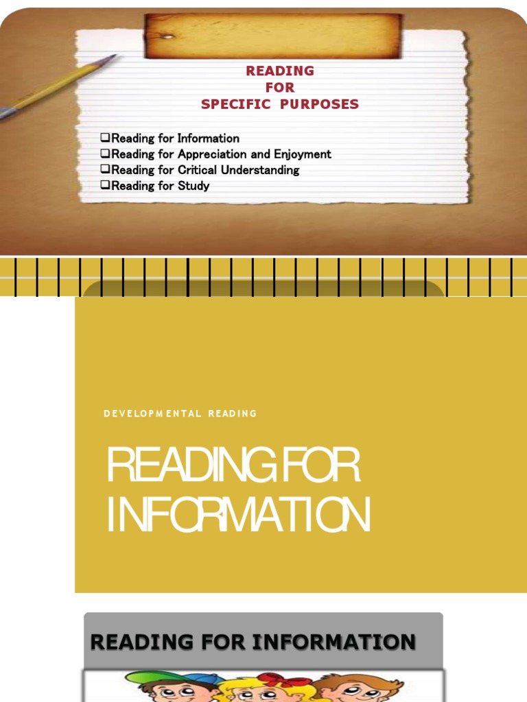 Reading For Information | PDF | Reading (Process) | Communication