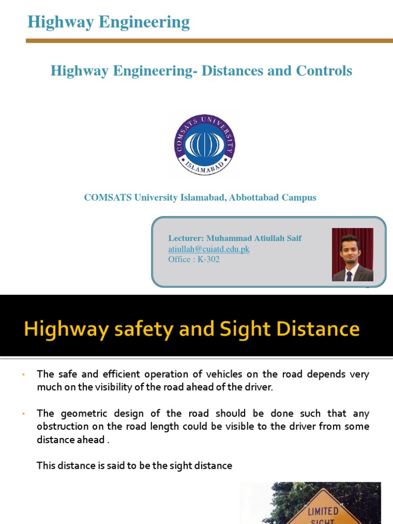 Highway Engineering-Distances and Controls | PDF | Traffic | Logistics