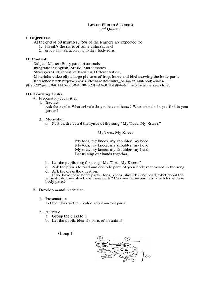 COT - Science 2nd Grading | PDF | Lesson Plan | Education Theory