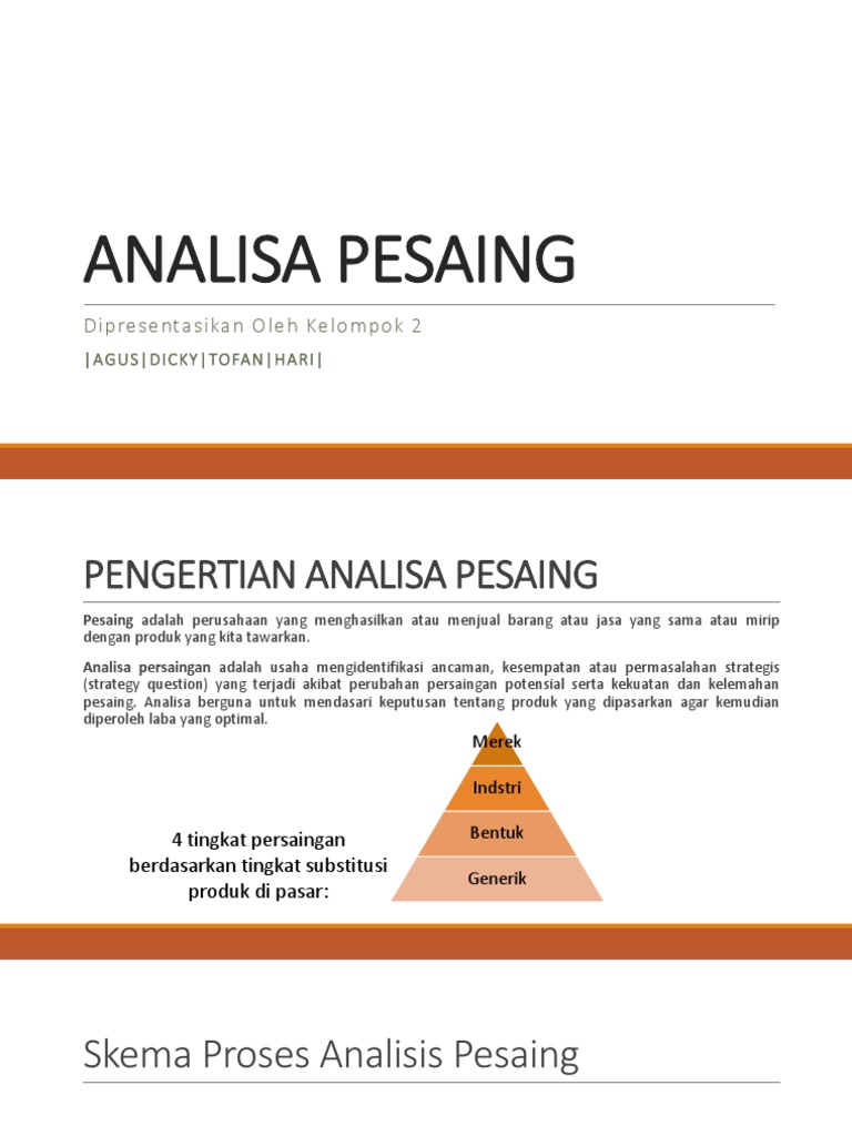 Analisis Pesaing dalam Bisnis | PDF | Pengelolaan Keuangan & Uang