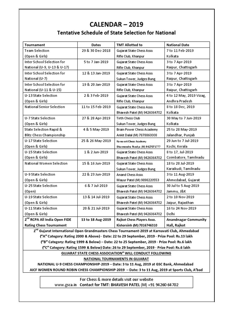 Sportify Vizag Chess Tournament Schedule | PDF | Chess | Sports ...