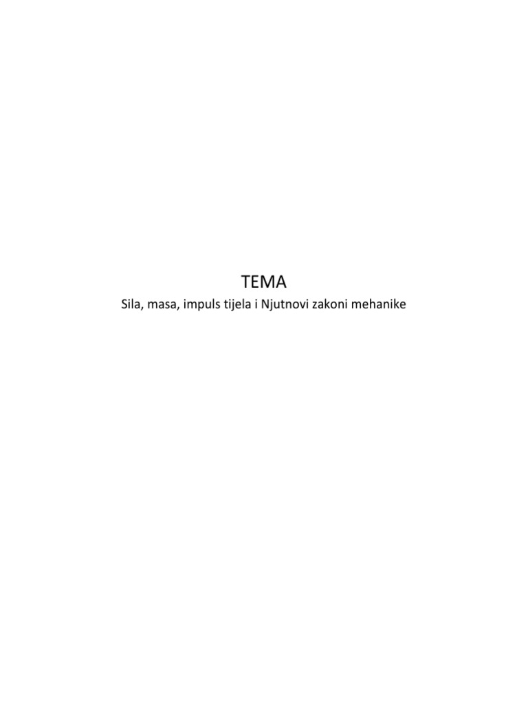 Masa, Sila, Impuls | PDF