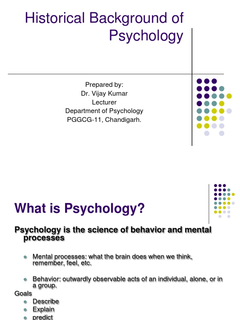 Historical Background of Psychology PDF | PDF | Id | Unconscious Mind