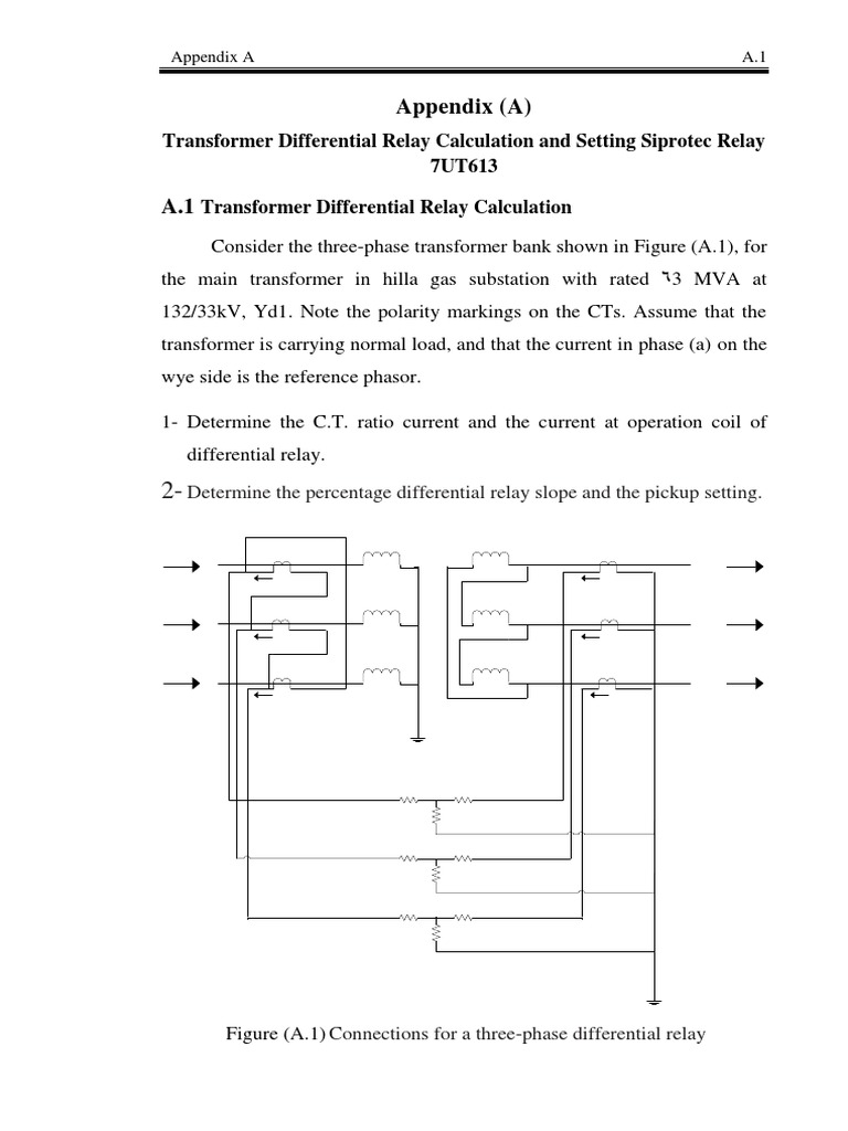 Transformer Relay Setting Calculation | PDF | Transformer | Electric Power