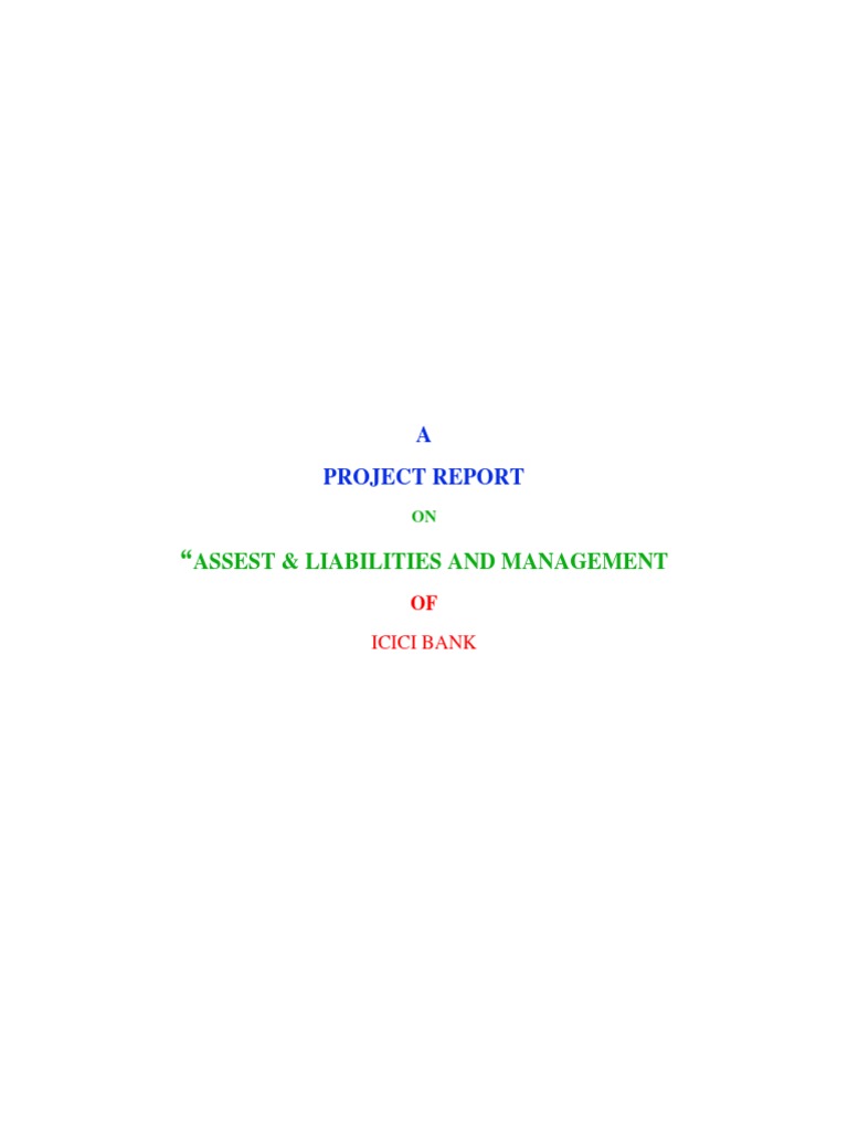 Asset-Liabilities-Management - ICICI | PDF | Debits And Credits ...