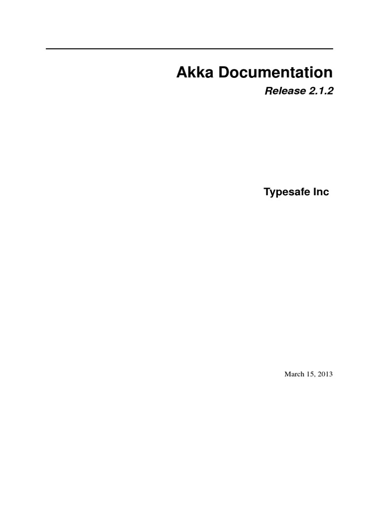 Akka PDF | PDF | Scalability | Scala (Programming Language)