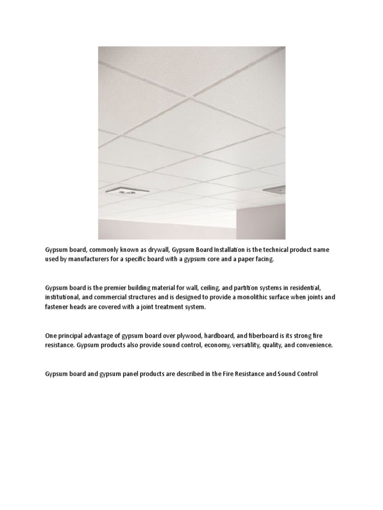 Gypsum Board | PDF