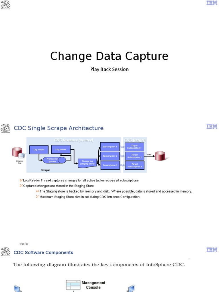 CDC Presentation | PDF | Oracle Database | Replication (Computing)