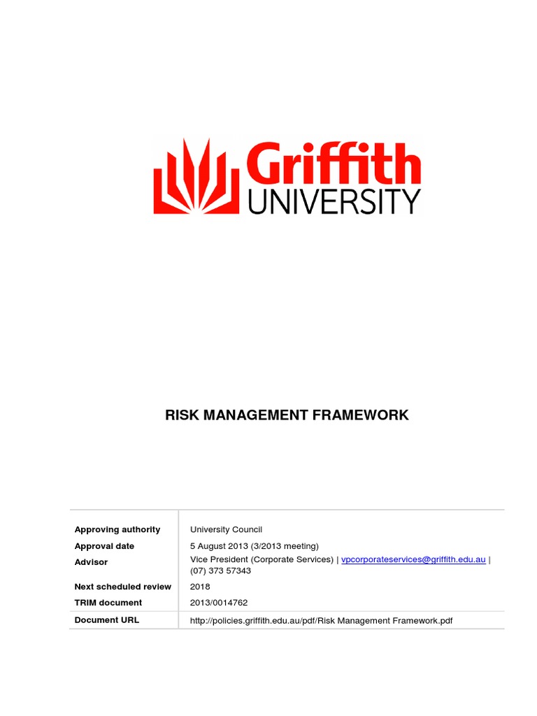 Risk Management Framework Overview | PDF | Risk Management | Business ...
