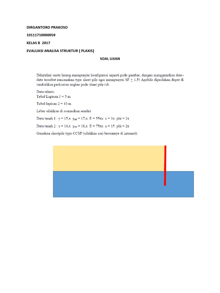 Tutorial Plaxis | PDF