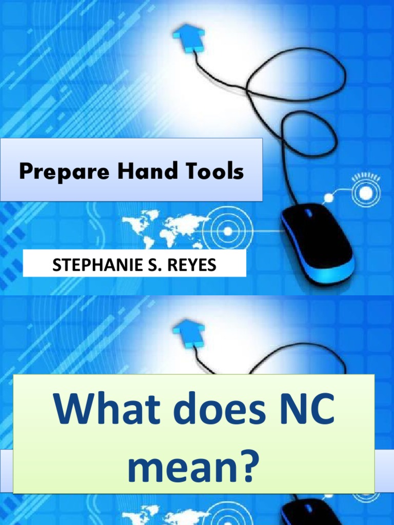 Prepare Hand Tools Prepare Hand Tools: Stephanie S. Reyes | PDF ...