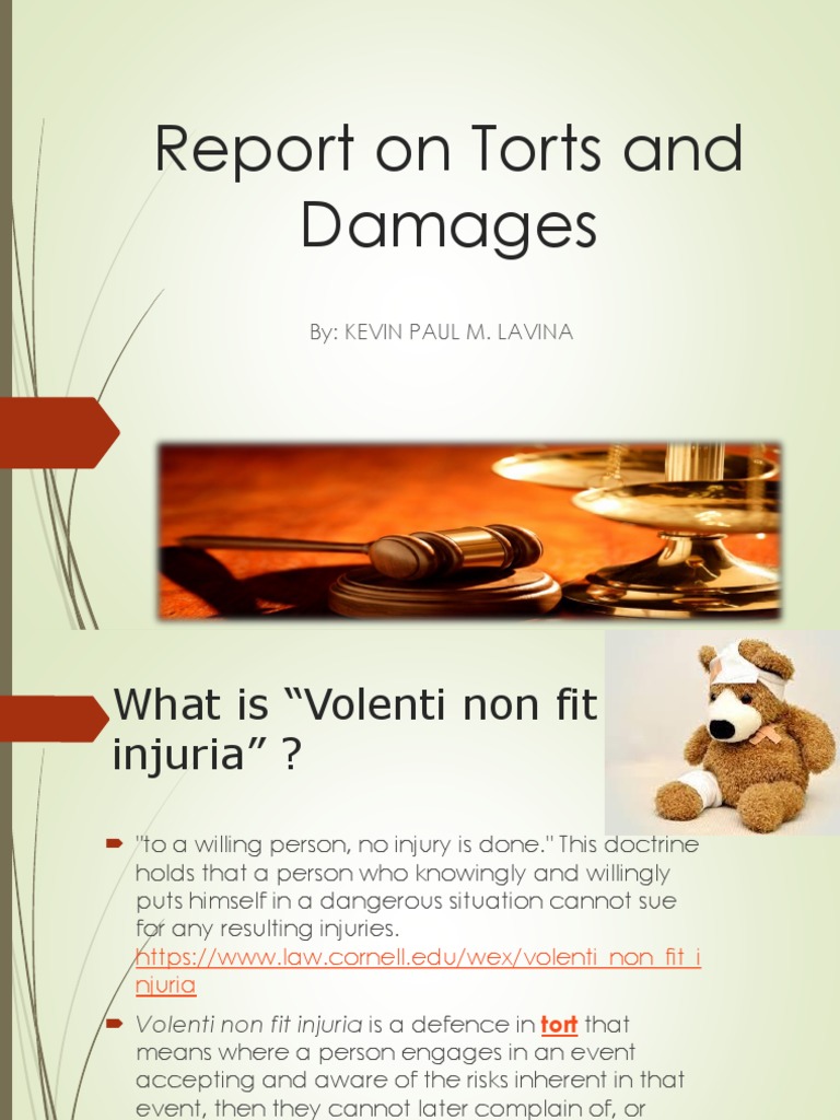 Understanding Volenti Non Fit Injuria | PDF | Bankruptcy | Virtue