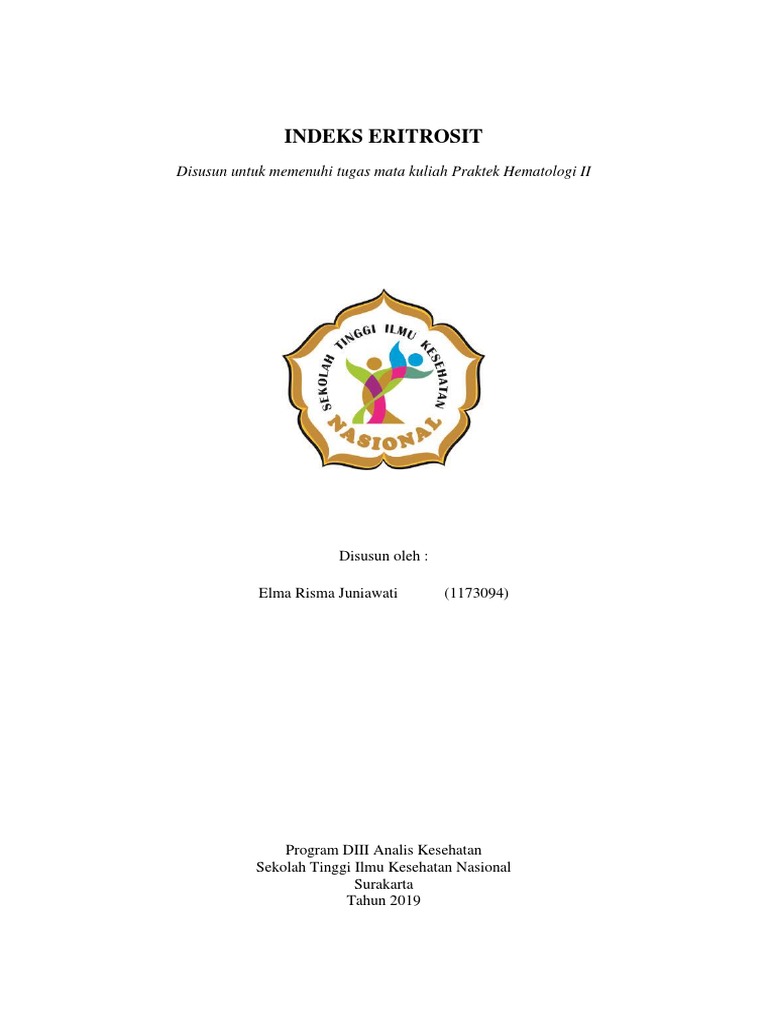 Indeks Eritrosit-1 | PDF