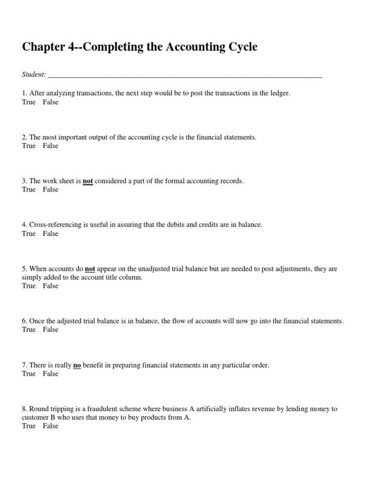 Chapter 4 Completing The Accounting Cycle PDF | PDF | Debits And Credits | Expense